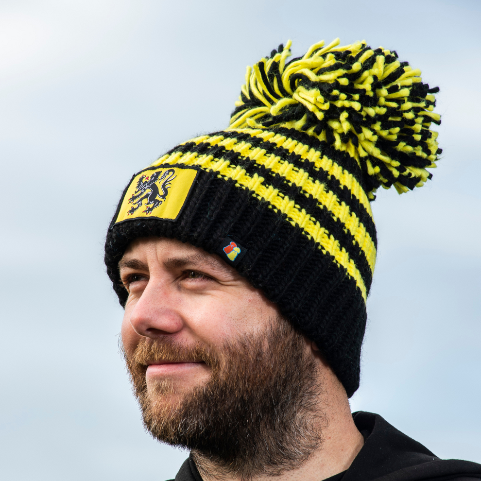 Flanders! | Yellow Bobble Hat | Big Bobble Hats – Big Bobble Hats Ltd