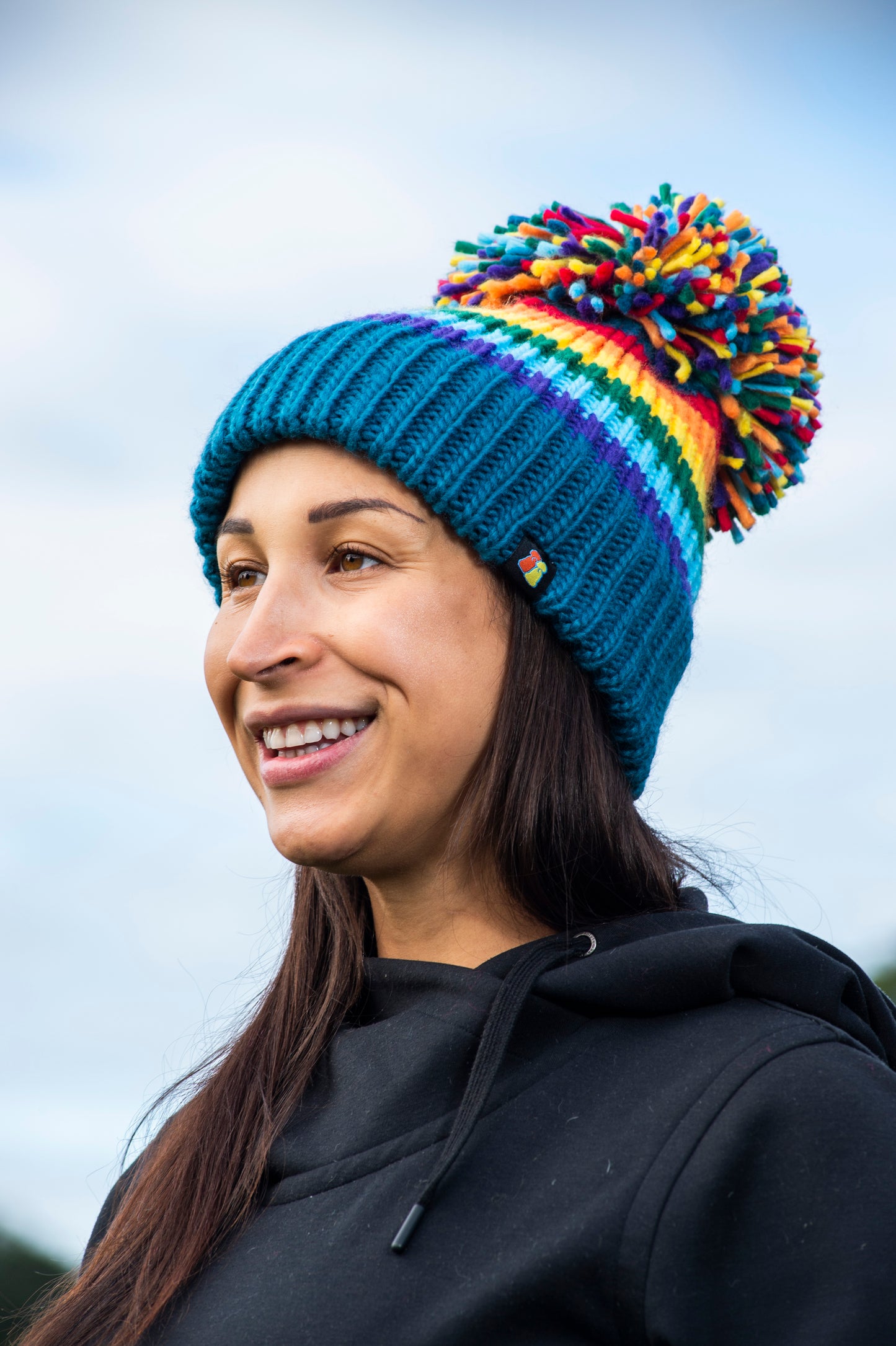 Smarty Party | Rainbow Bobble Hat | Big Bobble Hats – Big Bobble Hats Ltd