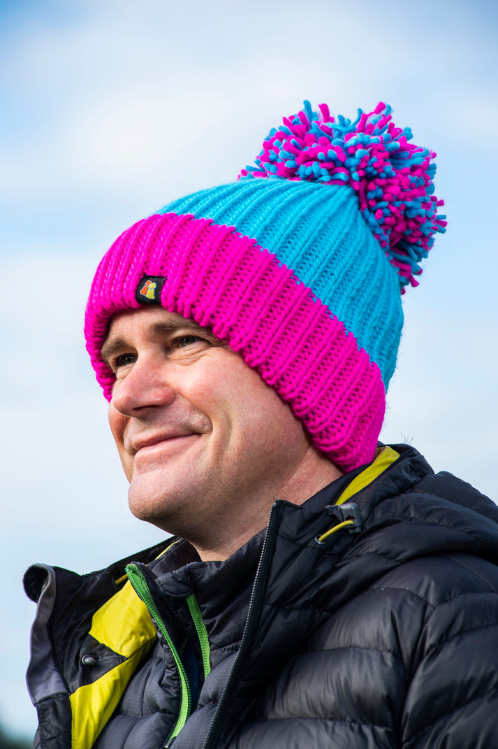 Neon Blink | Blue Bobble Hat | Big Bobble Hats – Big Bobble Hats Ltd